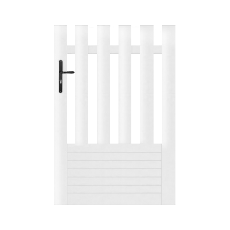 Portillon PVC sur mesure coupe droite Alençon