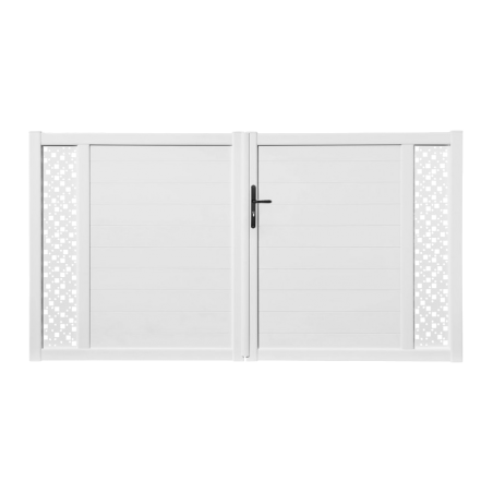 Portail battant PVC standard ARLES blanc CARRÉ